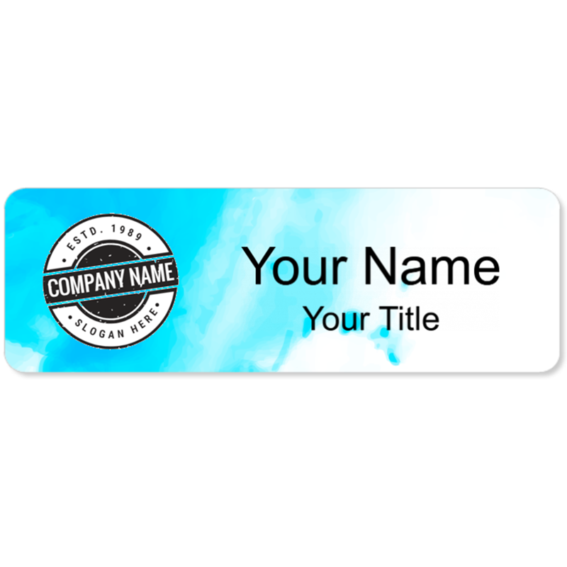Custom Color Name Badge Design - 22